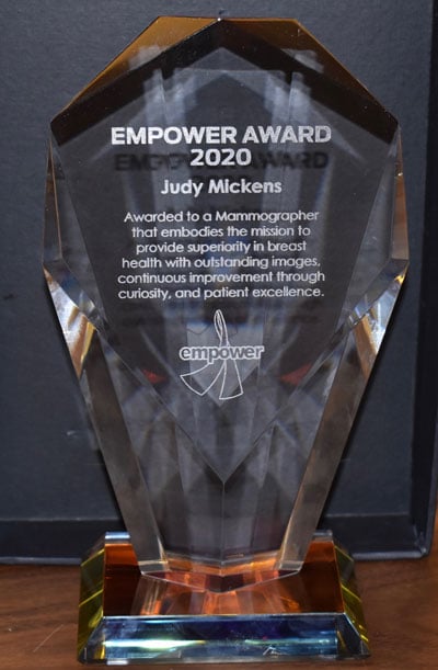 Meet Judy Mickens, Lead Mammography Technologist, Empower Award Recipient