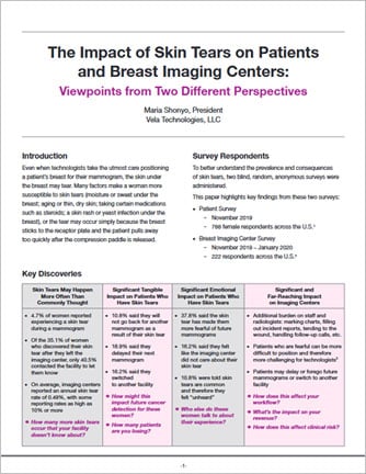 The Negative Fallout from Skin Tears in Mammography